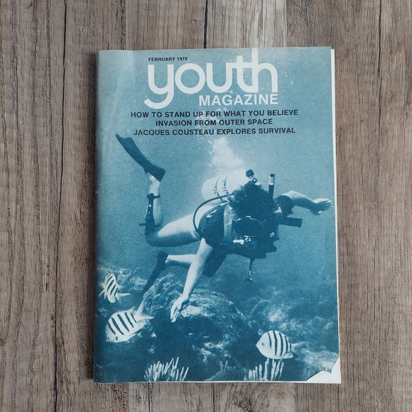 Vintage | Other | Vintage 978 Youth Magazine Jacques Cousteau 7s | Poshmark